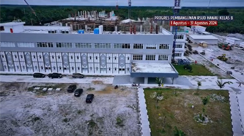 Berita Dislutkan RSUD Hanau Kelas B, Akan Beroperasional Desember 2024