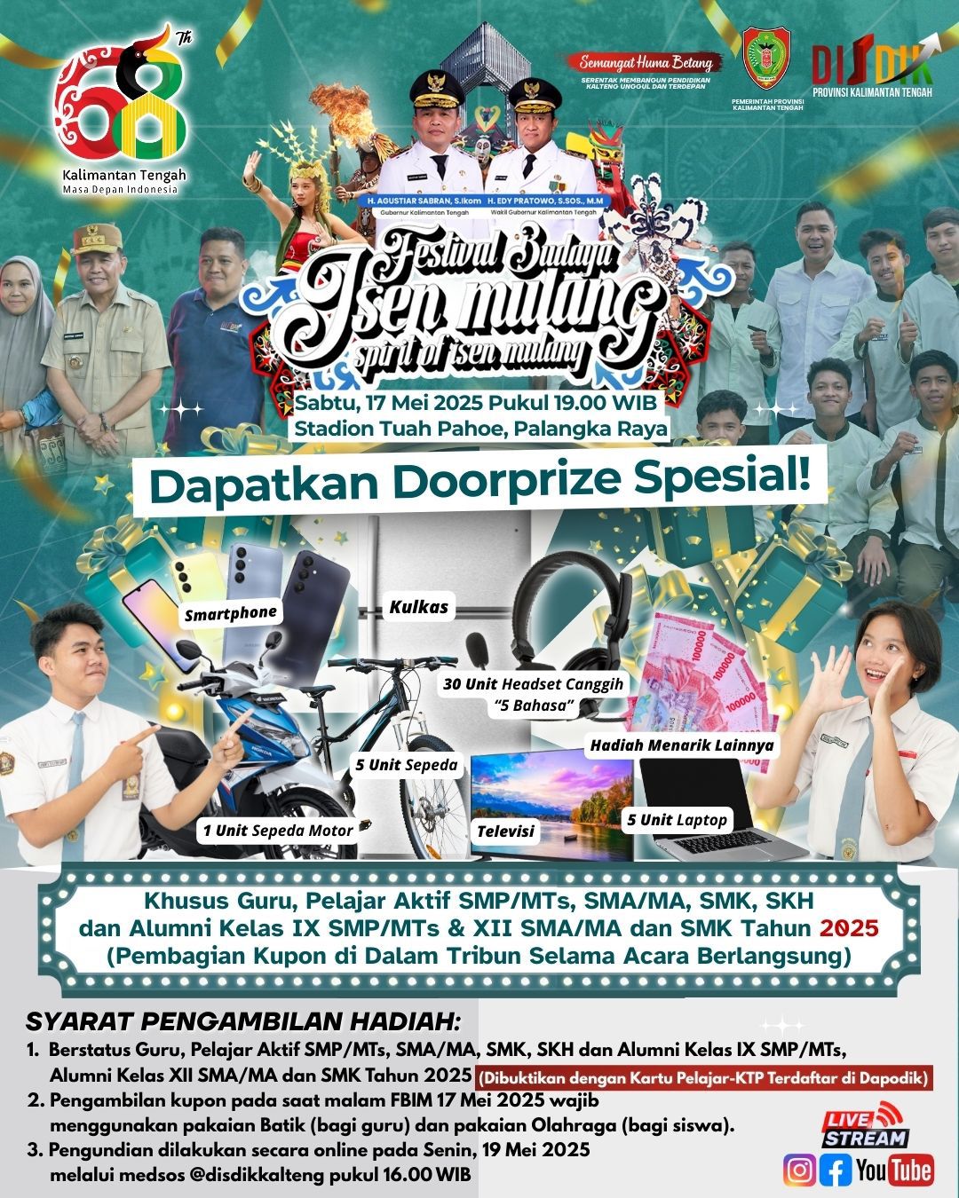 Berita Dislutkan Acara Pembukaan Festival Budaya Isen Mulang (FBIM ...